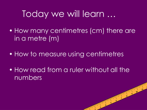 Measuring in cm and m | Teaching Resources