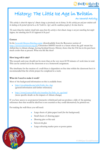 The little ice age | Teaching Resources