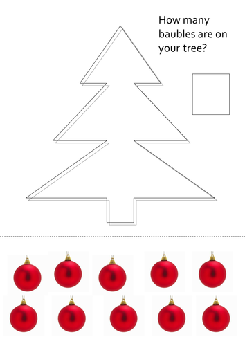 Count the Christmas Baubles | Teaching Resources