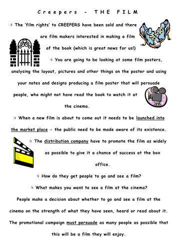 CREEPERS by Keith Gray | Teaching Resources CREEPERS by Keith Gray | Teaching Resources