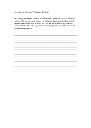 Translation practice Ger to Eng AS WJEC | Teaching Resources