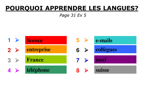 Expo 3 Rouge - module 2 - units 1 to 5 | Teaching Resources