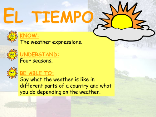 Spanish Weather - El tiempo | Teaching Resources