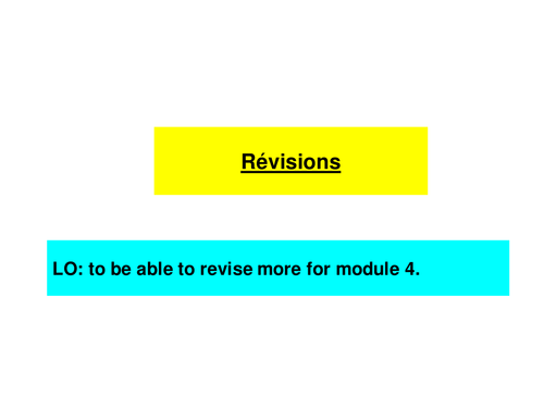 Powerpoints for Expo1 Module4 | Teaching Resources