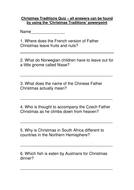 Christmas traditions around the world | Teaching Resources