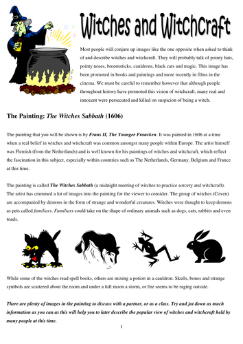 Witchcraft | Teaching Resources