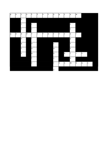 crossword shape names | Teaching Resources