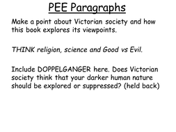 PEE paragrpahs in Jekyll and Hyde | Teaching Resources