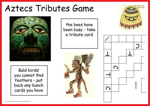 Aztecs Tributes Game | Teaching Resources