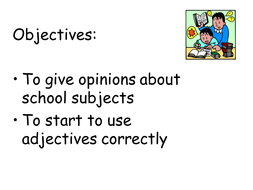 Spanish School Subjects & Opinions | Teaching Resources