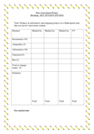 Peer-Assessment Grid Template | Teaching Resources