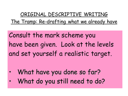 Writing to Describe/Creative Writing Part 2 | Teaching Resources