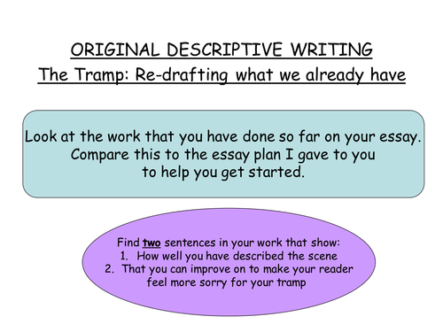 Writing to Describe/Creative Writing Part 2 | Teaching Resources