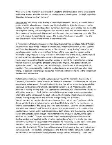 Frankenstein by Mary Shelley: Additional Resources | Teaching Resources