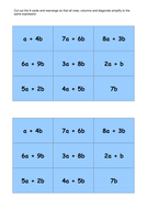 Algebraic Magic Squares Activity | Teaching Resources