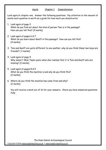 Aquila by Andrew Norriss | Teaching Resources