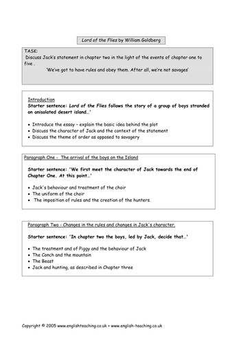 Lord of the Flies by William Golding | Teaching Resources