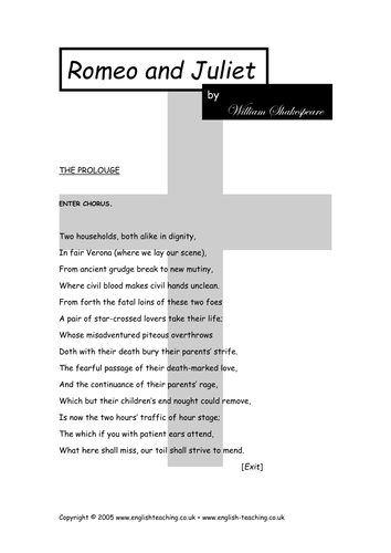 Romeo & Juliet by William Shakespeare: Newspaper | Teaching Resources