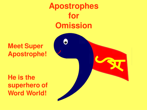 Apostrophes - Year 7. | Teaching Resources