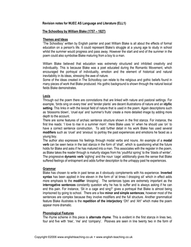 Poetry Anthology Revision - Part 3. | Teaching Resources