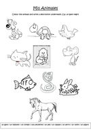 Spanish Pets & Adjectives - Los Animales | Teaching Resources