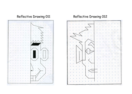 Reflective Drawing. Line of symmetry. Reflection. by PRT1960 - UK ...