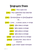 Exemplars of Biography Poems/ Dennis the Menace/ W | Teaching Resources