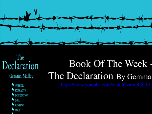 BOOK OF THE WEEK - The Declaration HM | Teaching Resources
