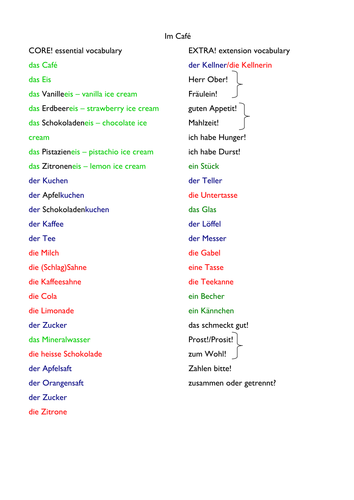 Im Cafe, Logo 1 | Teaching Resources