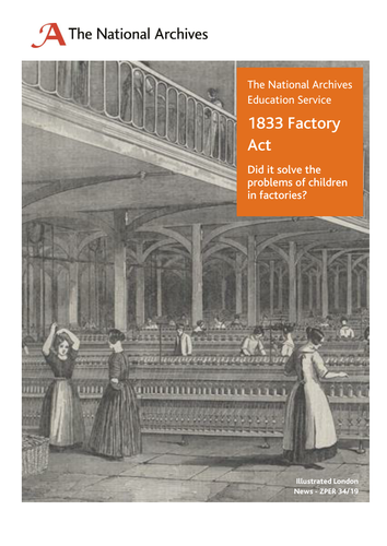 1833 Factory Act | Teaching Resources