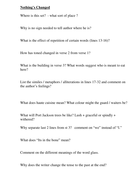 questions for GCSE poems cluster 1 | Teaching Resources