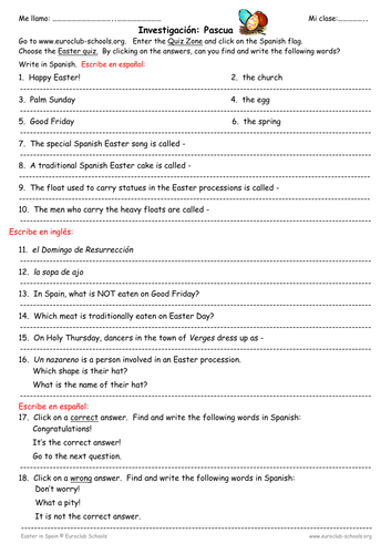 Easter in Spain - La Semana Santa | Teaching Resources