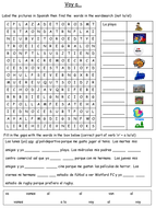 Spanish Places in Town Worksheet by thecaz | Teaching Resources