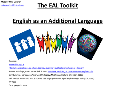 EAL Toolkit by mikegershon - UK Teaching Resources - TES