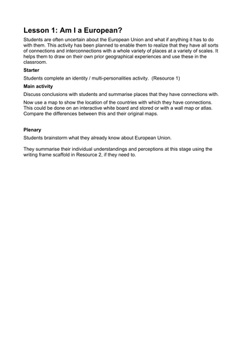 Understanding the European Union | Teaching Resources