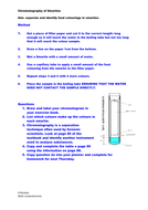 chromatography worksheet | Teaching Resources