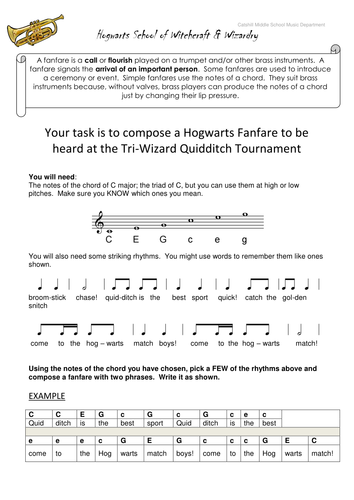 The Musical World of Harry Potter | Teaching Resources