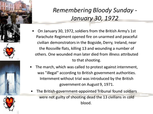 Powerpoint on Bloody Sunday: Song and Context | Teaching Resources
