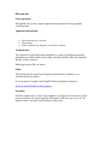 Pick and mix | Teaching Resources