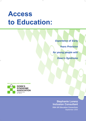 Experience of Early Years Provision | Teaching Resources