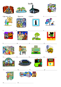 Les endroits en ville + Verbe ALLER by Heouaine - UK Teaching Resources ...