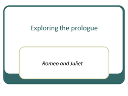 Romeo and Juliet Prologue Activity With Images | Teaching Resources