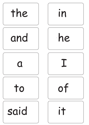 High Frequency Words (1-300) | Teaching Resources