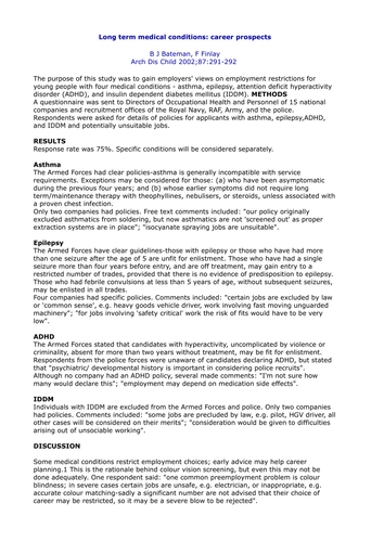 Long term medical conditions - Career Prospects | Teaching Resources