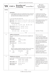 KS3 Rounding and Estimating (MEP – Unit 4) by CIMT - UK Teaching ...