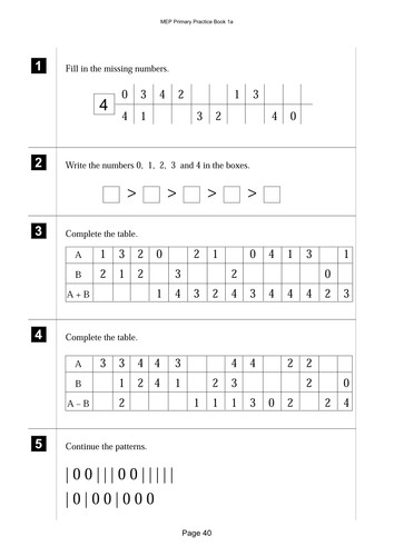 Revision lesson on using the number 4. | Teaching Resources