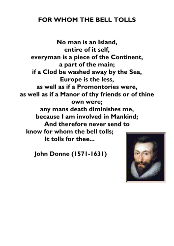 for whom the bell tolls hm | Teaching Resources