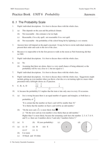KS3 Probability (MEP – Year 9 – Unit 6) by CIMT - UK Teaching Resources ...
