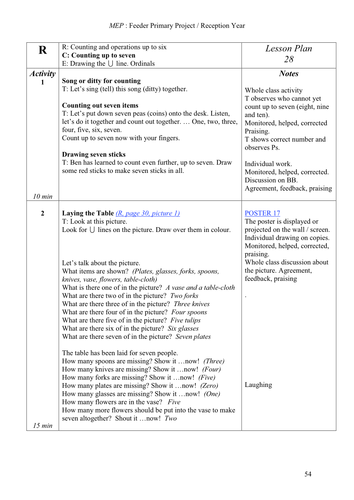 Counting to 7, lesson 1 | Teaching Resources