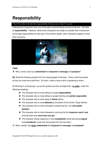 An Inspector Calls Teaching Resources 31-40 | Teaching Resources An Inspector Calls Teaching Resources 31-40 | Teaching Resources